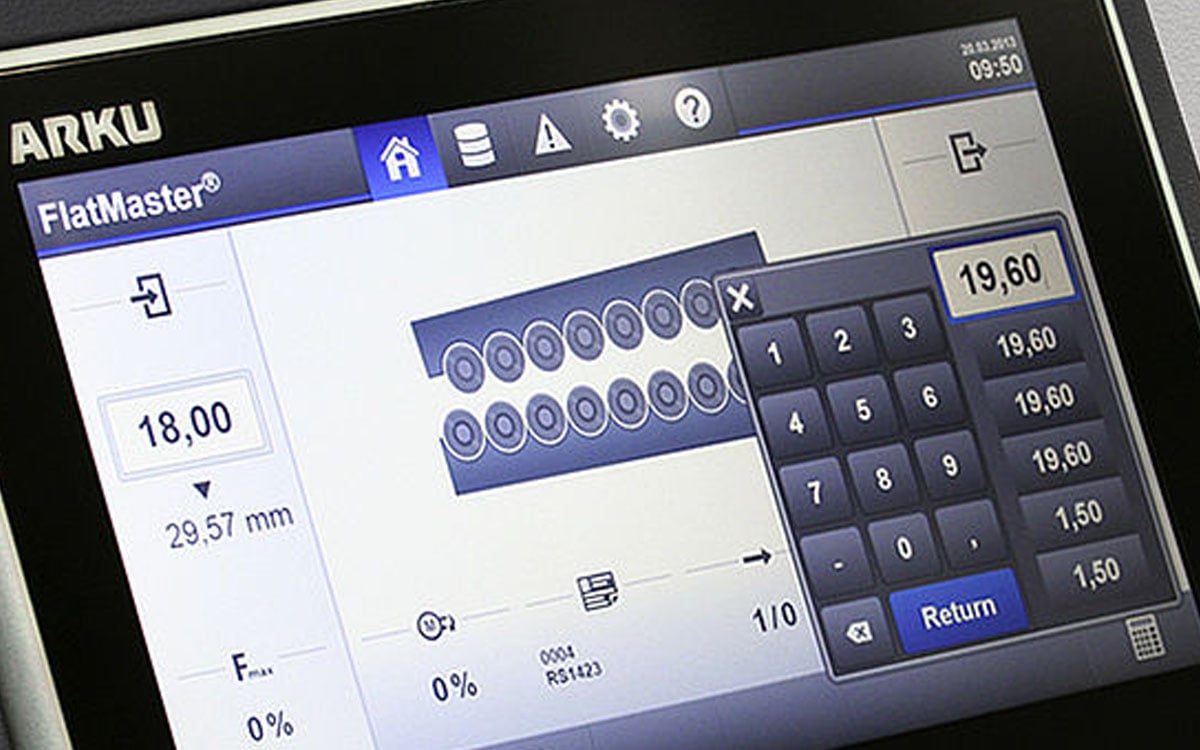 FlatMaster® | Leveling of Sheet Metal & Heavy Plate | ARKU