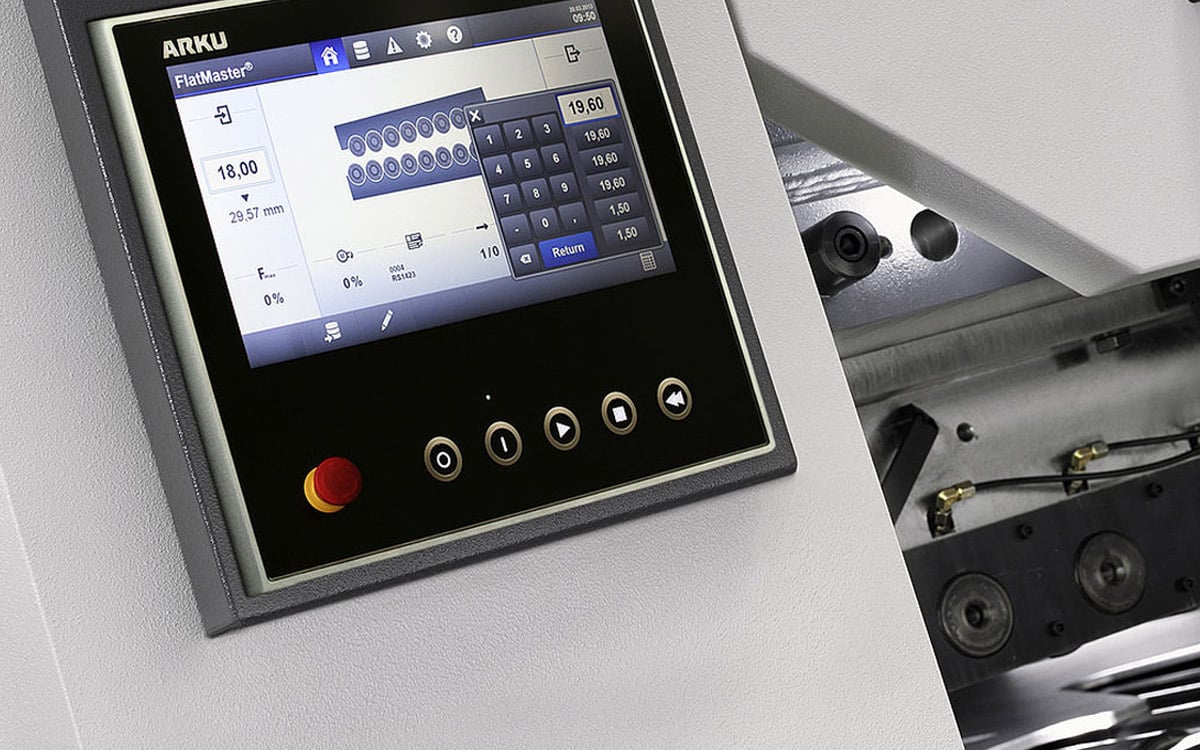 FlatMaster® | Leveling of Sheet Metal & Heavy Plate | ARKU