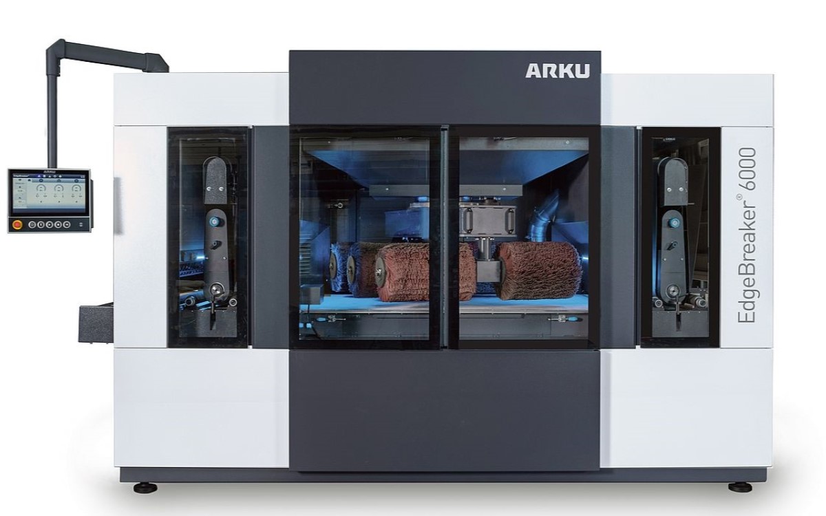 Rotary Brush Deburring, Edge Rounding, & Surface Finishing Machine | ARKU